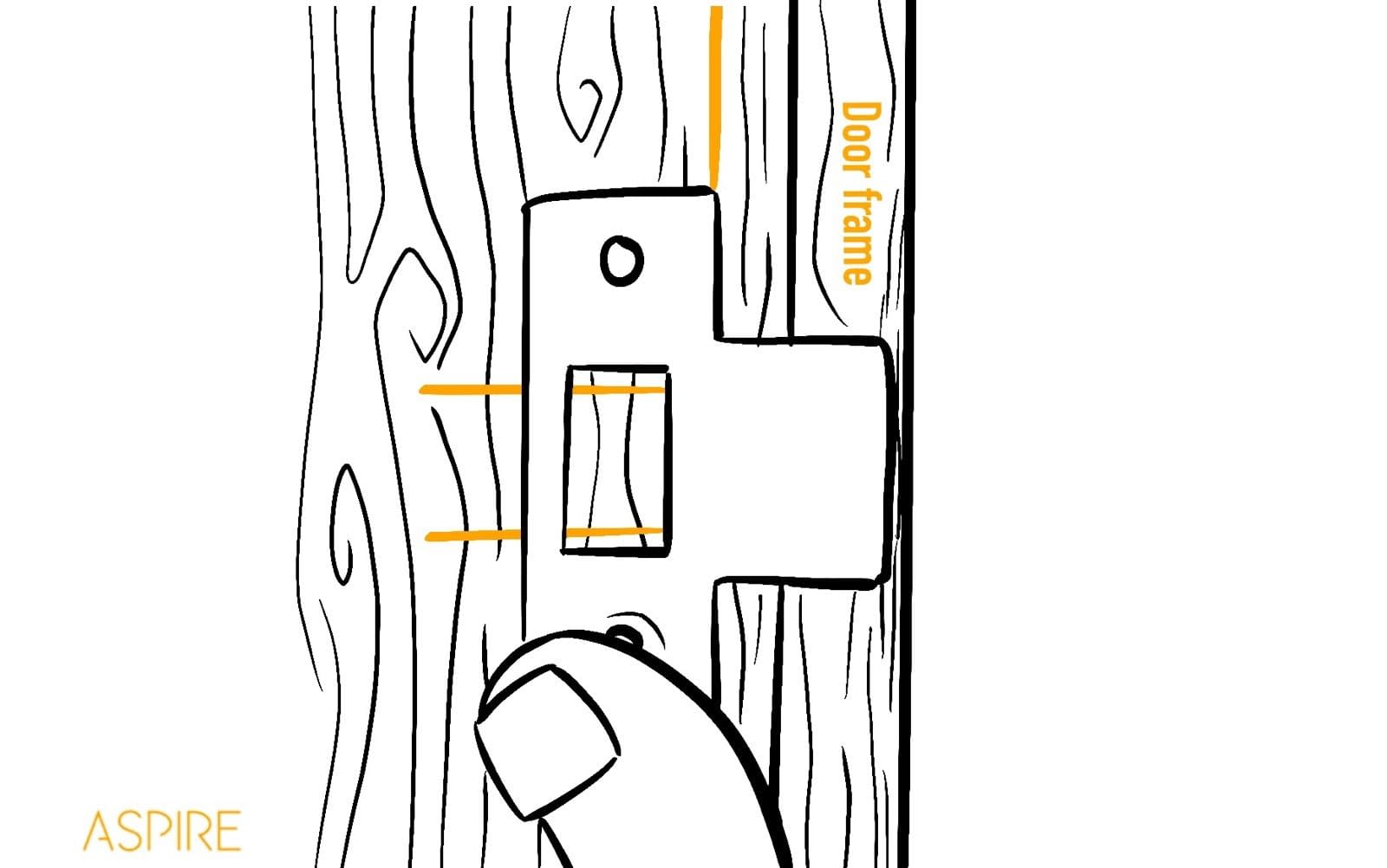 How to fit an internal door latch - Aspire Doors