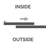 Exceed Black 2100mm Aluminium Sliding Doors | Aspire Doors