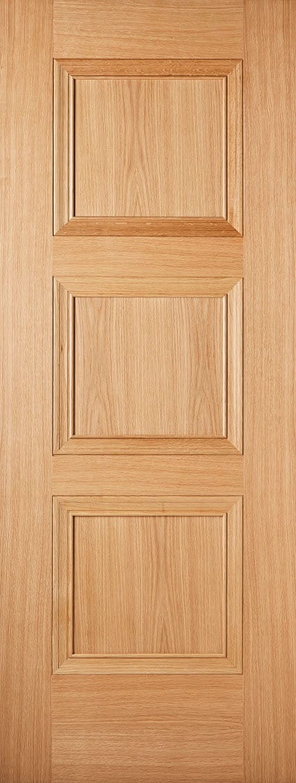 Oak Amsterdam 3 Panel Internal Doors | Aspire Doors